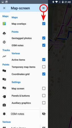 The main screen, it's not just the maps