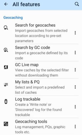 New Locus Map as a full-featured geocache search tool